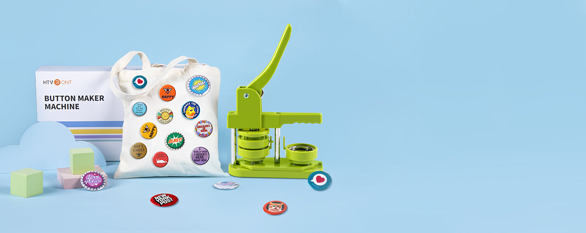 Button Maker Machine Bundle Sale – HTVRONT AU Store