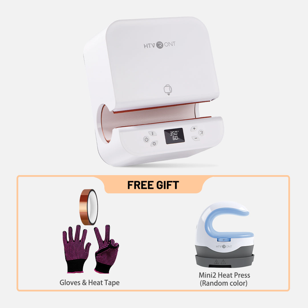 HTVRONT Auto Tumbler Heat Press & Free Mini2 Heat Press Machine ...