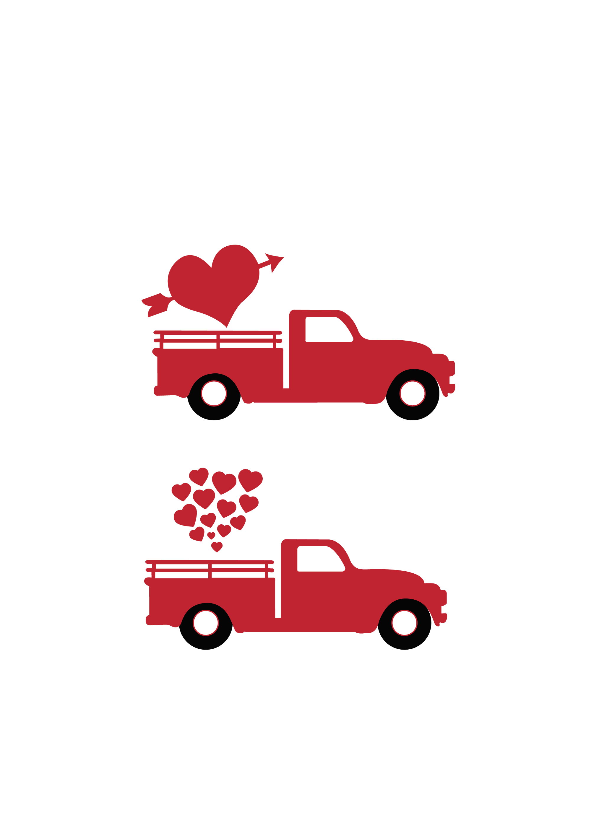 Valentine truck SVG Free Files for Vinyl – HTVRONT AU Store