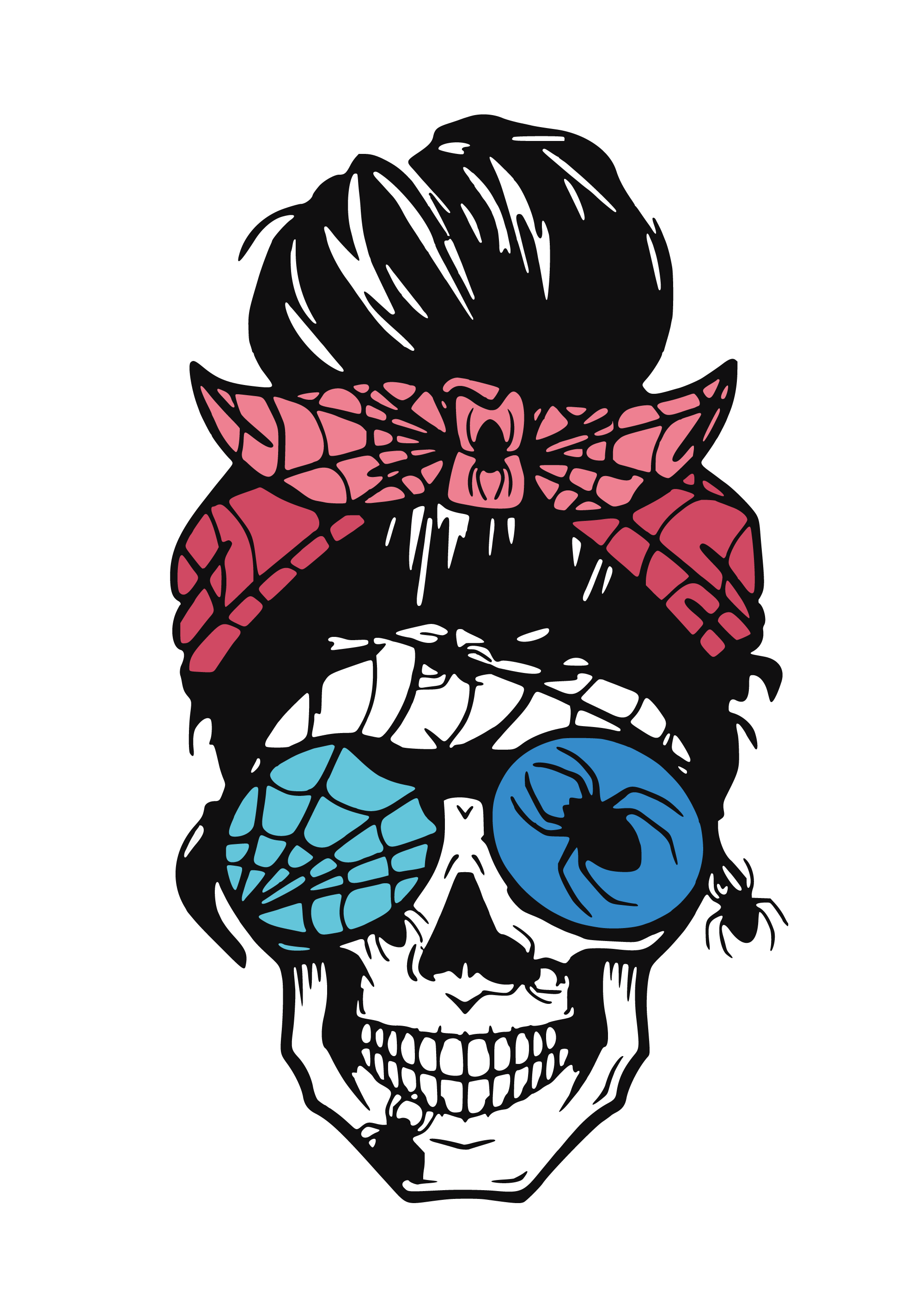Women Skull SVG Free Download for Cricut – HTVRONT AU Store